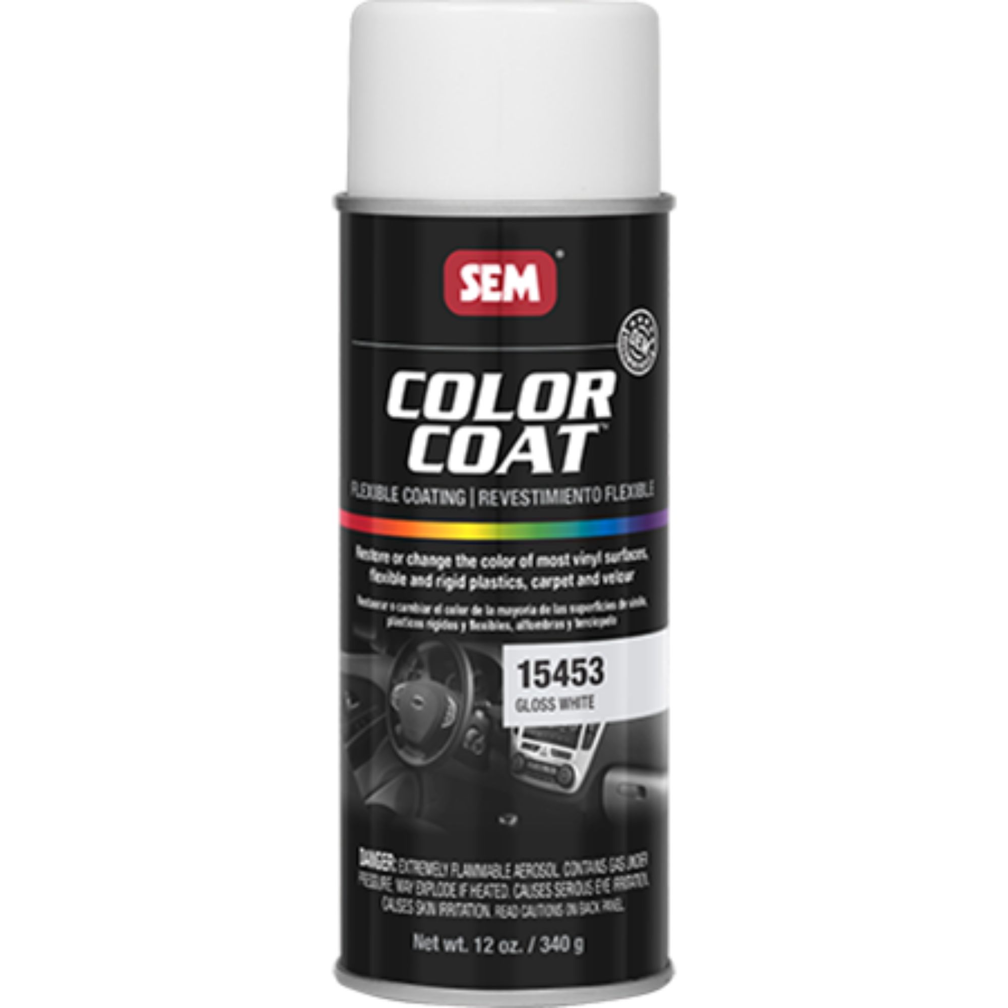 SEM Color Coat Automotive Vinyl Paint - 15453 Gloss White ...